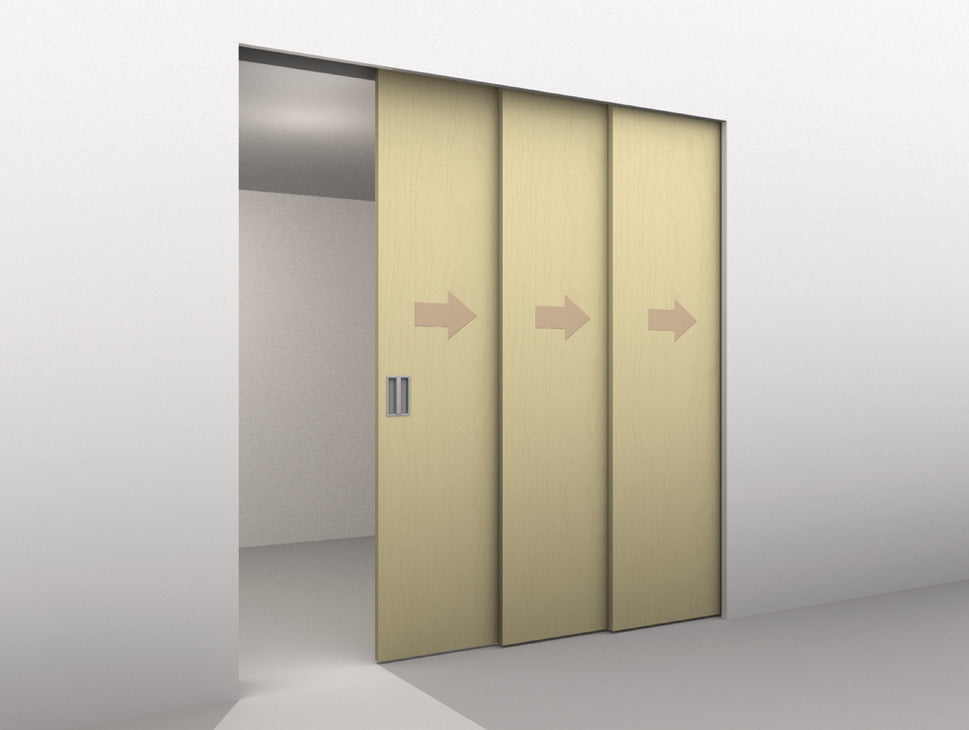 Hafele HAWA Junior Telescopic 80/3 (For 3 Doors) Sliding Door Set (Tra